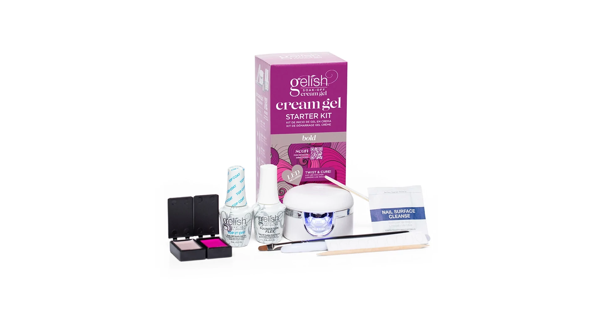 Gelish Cream Gel Bold Kit gél lakk paletta csomag